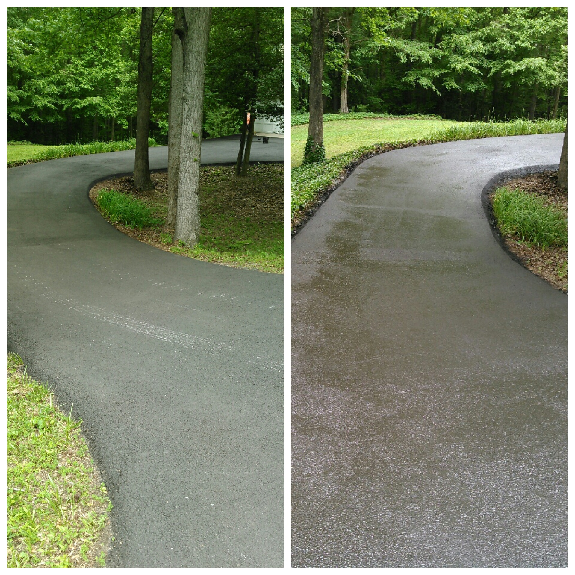 Photos of Our Work (Some before, during and afters) – BLACKTOP SEALCOATING